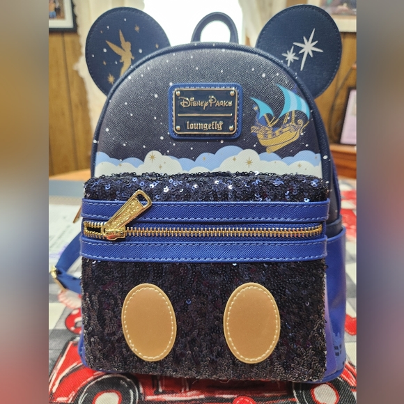 Disney | Bags | Disney Loungefly Mickeys Main Attraction Peter Pans ...